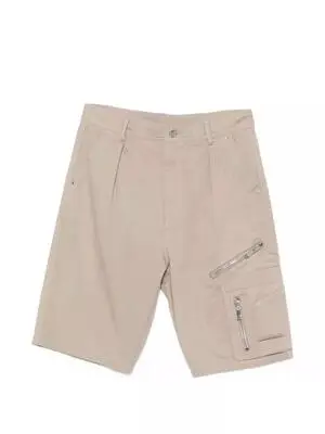 LES HOMMES URBAN Zip-pocket Shorts - Neutrals