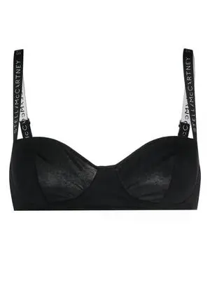 Stella McCartney Floral Lace Bra - Black