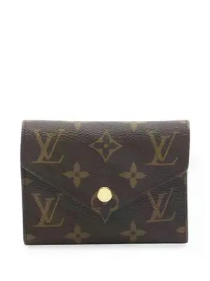 LOUIS VUITTON Monogram Victorine Trifold Wallet - Brown