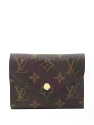 LOUIS VUITTON Monogram Victorine Trifold Wallet - Brown