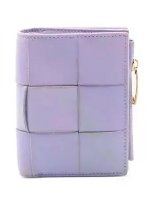 Bottega Veneta 2000s Small Cassette Bi-fold Wallet - Purple