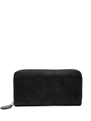 LOUIS VUITTON 2021-2026 Monogram Mahina Zippy Wallet Long Wallets - Black