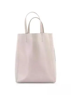 Celine Vertical Cabas Grained Calfskin Tote Bag - Grey
