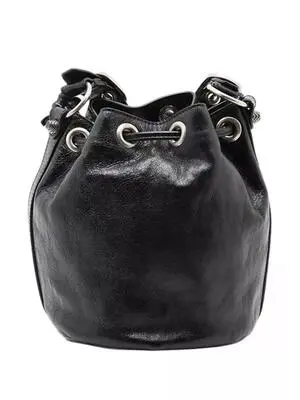 Balenciaga Lambskin Le Cagole Xs Bucket Bag - Black