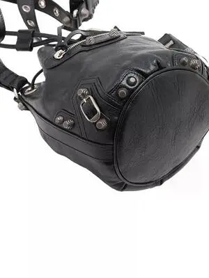 Balenciaga Lambskin Le Cagole Xs Bucket Bag - Black