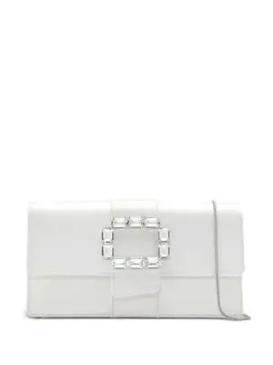 Manolo Blahnik Maycapjou Crystal-buckle Clutch Bag
