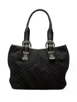Dior Diorissimo Trotter Canvas Tote Bag - Black