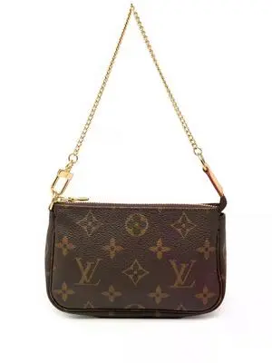LOUIS VUITTON 2008 Monogram Mini Pochette Accessoires Handbag - Brown
