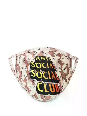 ANTI SOCIAL SOCIAL CLUB Logo-print Face Mask - Neutrals