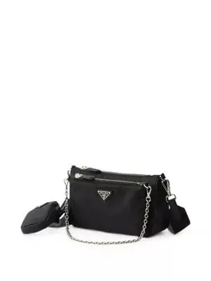 Prada Re-nylon And Saffiano-leather Mini Shoulder Bag