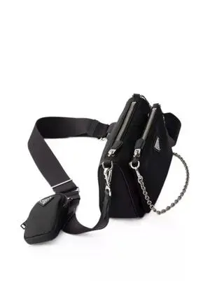 Prada Re-nylon And Saffiano-leather Mini Shoulder Bag