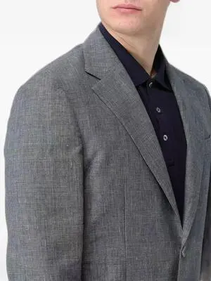 FAY Checked Single-breasted Blazer