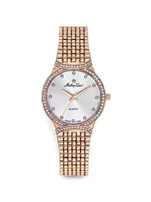 MATHEY TISSOT Classic Crystal Watch - Silver