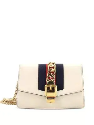 Gucci Sylvie Chain Super Mini Shoulder Bag - Neutrals