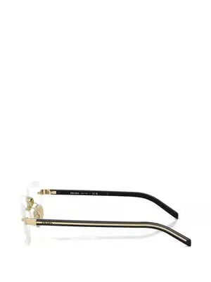 Prada Rimless Rectangle-frame Sunglasses