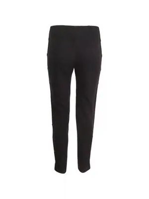 Maje Jersey Slim Cut Trousers With Side Press-stud Fastening