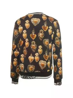 Dolce & Gabbana Sacred Heart Hoodie - Black