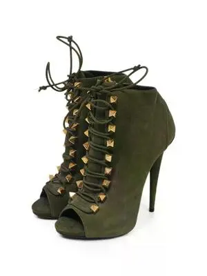 GIUSEPPE ZANOTTI Studded Lace-up Ankle Boots