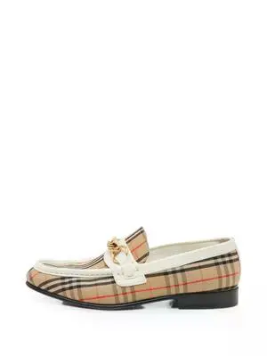 Burberry House Check Loafers - Neutrals