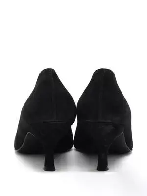 STUART WEITZMAN Suede Pointed-toe Pumps