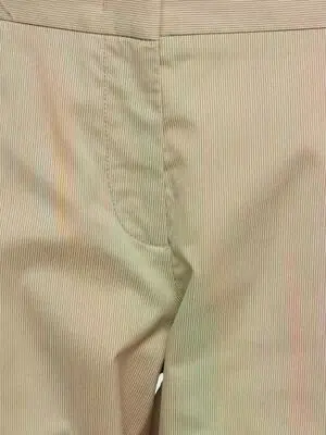 Prada Beige Pinstripe Tailored Trousers