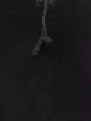 Saint Laurent Velvet-effect Straight-fit Drawstring Trousers