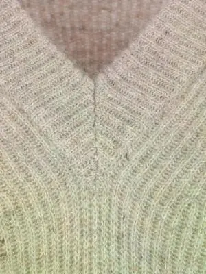 Brunello Cucinelli Ribbed Knit V-neck Sweater