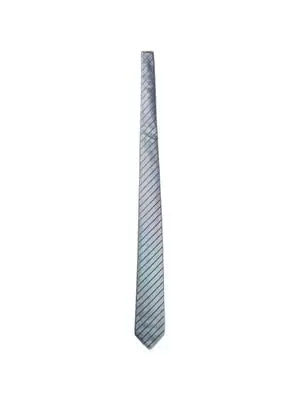 Emporio Armani Silk Jacquard Tie - Blue