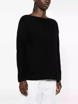 SERGIO MORETTI FIRENZE Boat Neck Long Sleeve Sweater