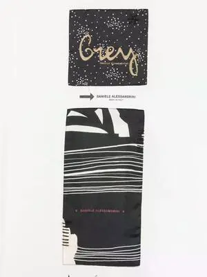 DANIELE ALESSANDRINI Graphic-print Patch-detail T-shirt