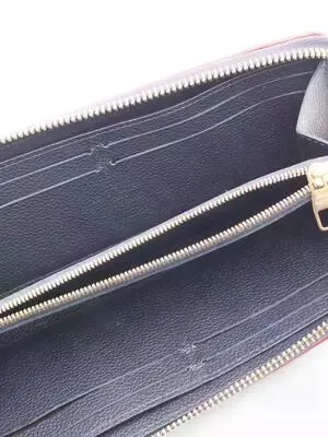 LOUIS VUITTON Clemence Monogram Empreinte Wallet - Grey