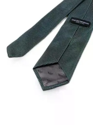 Emporio Armani Geometric Pattern Silk Tie