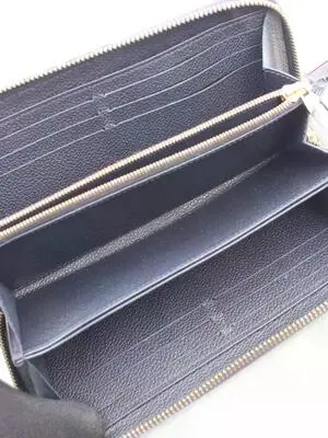 LOUIS VUITTON 2018 Monogram Empreinte Zippy Wallet - Blue