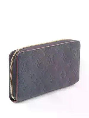 LOUIS VUITTON 2018 Monogram Empreinte Zippy Wallet - Blue