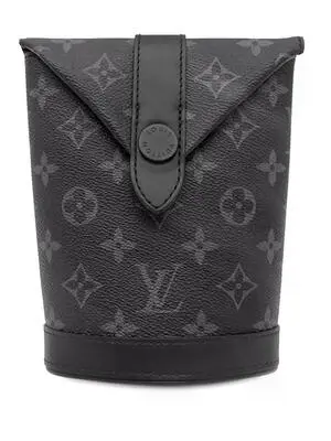 LOUIS VUITTON Monogram Eclipse Envelope Pouch Crossbody Bag - Black