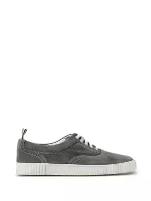 Thom Browne Suede Low-top Sneakers - Grey