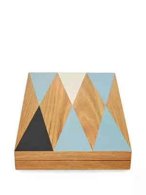 FOURTH STREET Geometric-pattern Backgammon Board - Brown