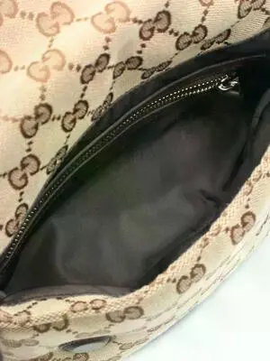 Gucci Gg Supreme Web-stripe Handbag - Neutrals