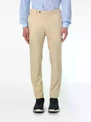 PT TORINO Pressed-crease Chino Trousers - Neutrals