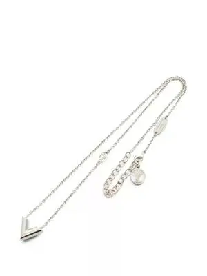 LOUIS VUITTON Essential V Necklace - Silver