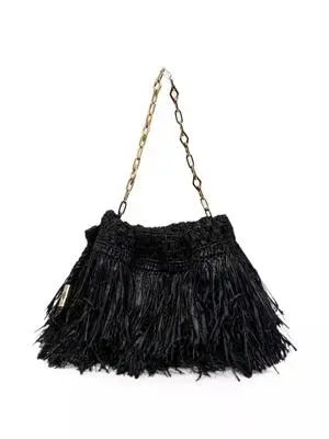Ba&sh June Raffia Clutch Bag