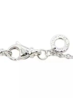 BVLGARI B.zero1 Engraved Logo 18k White Gold Necklace - Silver
