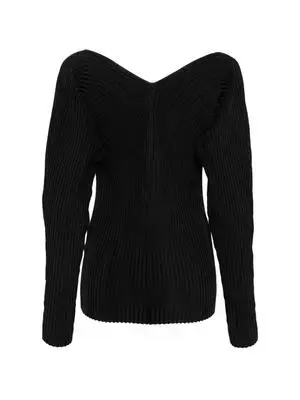 BY MALENE BIRGER Ribbed V-neck Sweater