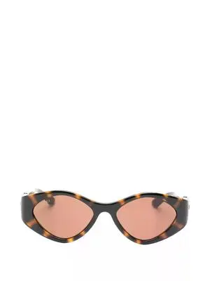 Gucci Interlocking G Cat-eye Sunglasses - Brown