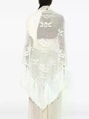 CHIARA IS Crochet Fringed Poncho