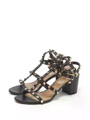 Valentino Garavani Rockstud Caged Sandals - Black