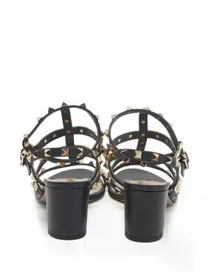 Valentino Garavani Rockstud Caged Sandals - Black