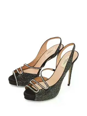 Valentino Garavani Crystal Embellished Platform Sandals