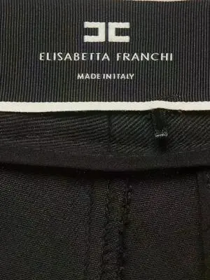 Elisabetta Franchi Pleated Gabardine Trousers