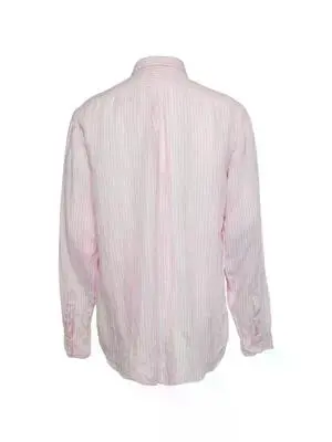 Polo Ralph Lauren Striped Linen Shirt - Pink